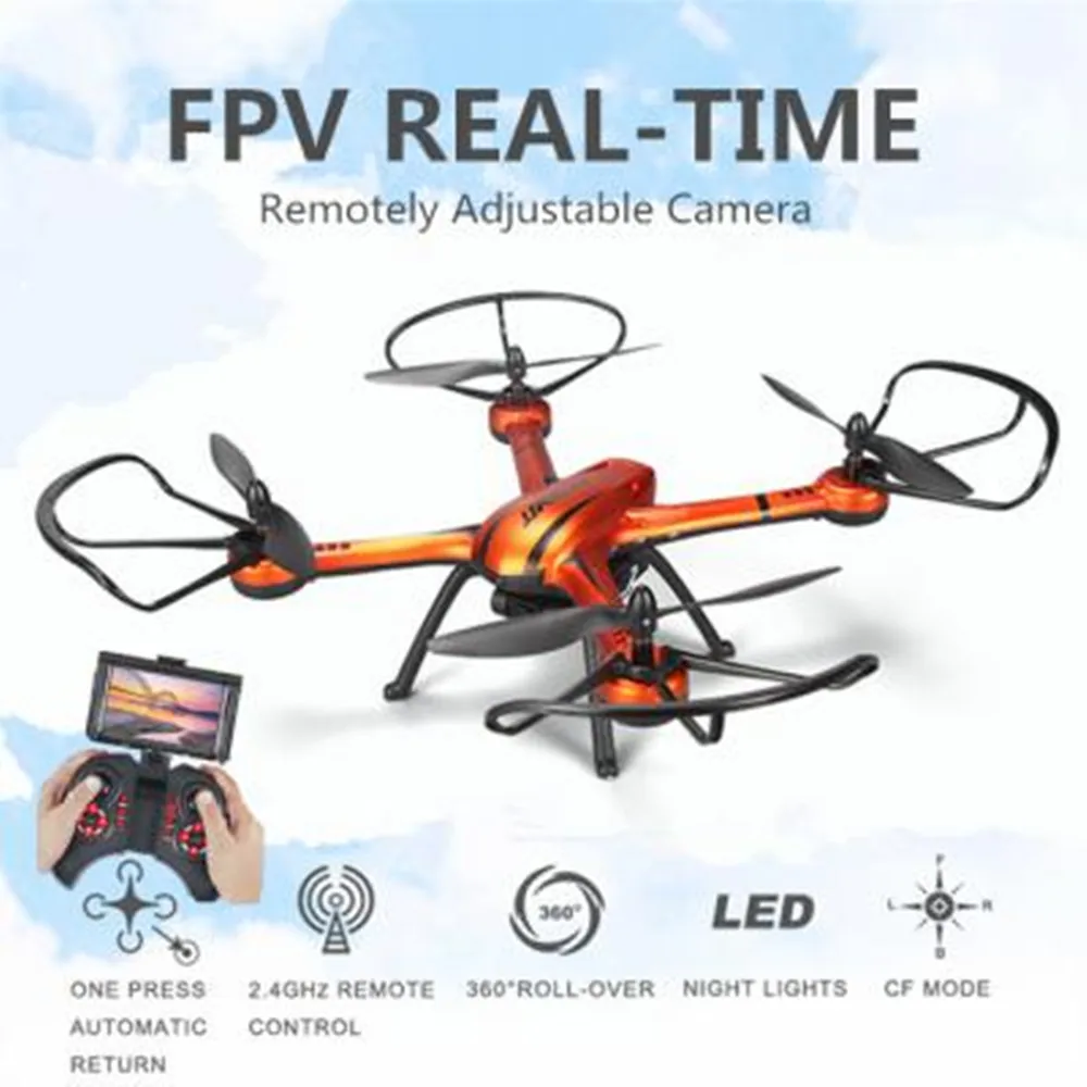 RC Helicopter WiFi 2.4GHZ RC Quadcopters Drones With HD Camera Flying ...