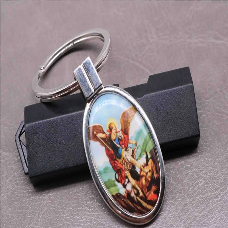 Religious Charm Icon Jesus Key Chain Jewelry Car Keychain Orb Gift ...