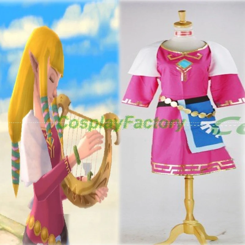 Free Shipping Fast Custom Made Legend of Zelda Princess Anime Cosplay ...