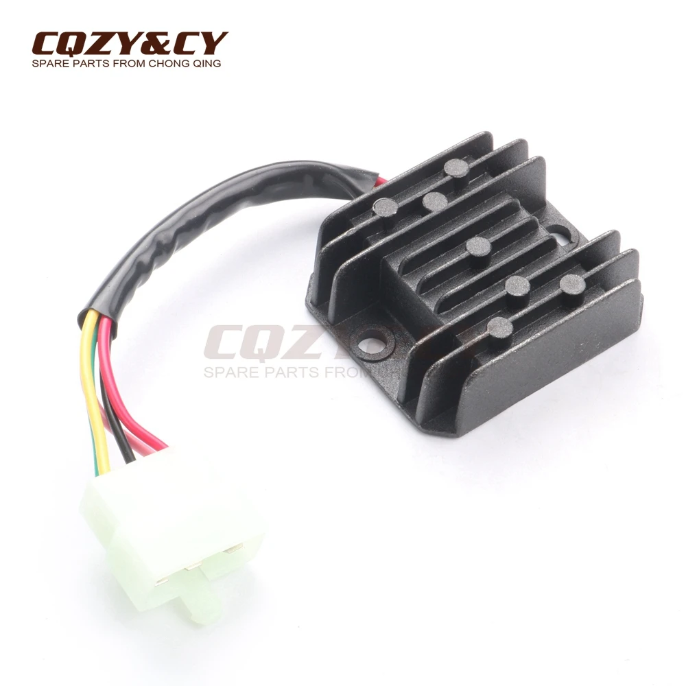 Voltage Regulator Rectifier 5 Wires 5 Pin 12v For Gy6 Scooter Atv 50cc ...