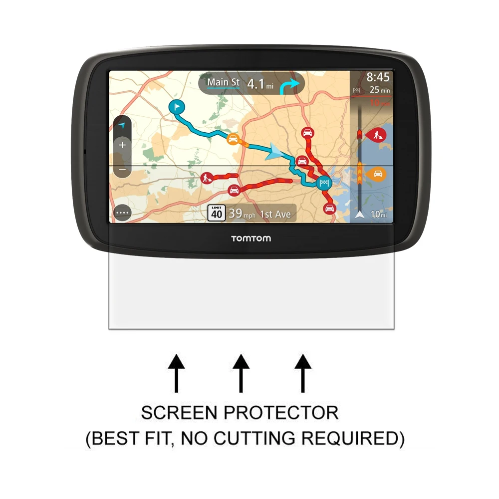 3x Anti Scratch Clear LCD Screen Protector Shield Film for Tomtom GO 60 ...