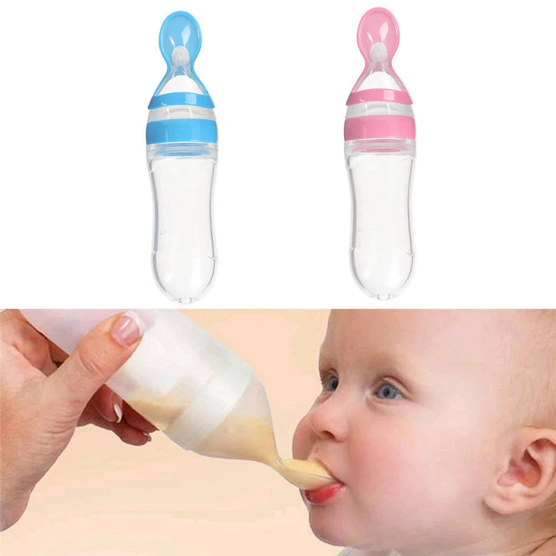 Safety Cute Soft Silicone Baby Spoon New Design Infant Feeding Spoons ...