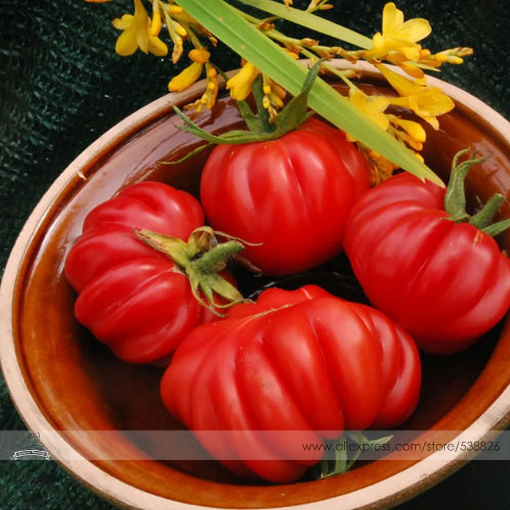 US$ 1.46 - Rare Zapotec Ruffled Tomato Organic Seeds, Professional Pack ...