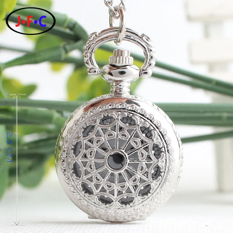 Small size korean fashion hollow love spider web pocket watch pocket ...