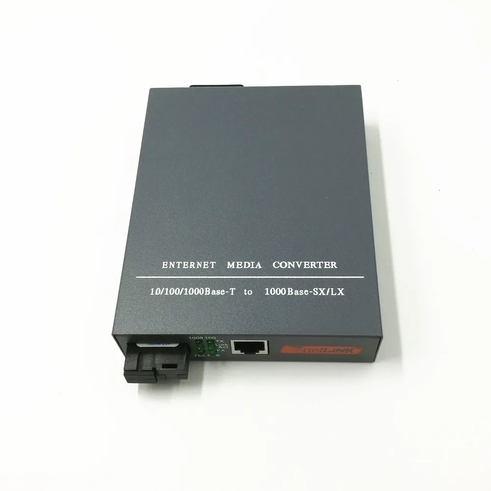 1 쌍 HTB-GS-03 A / B 기가비트 광섬유 미디어 컨버터 1000Mbps 단일 모드 단일 광섬유 SC 포트 20KM ...