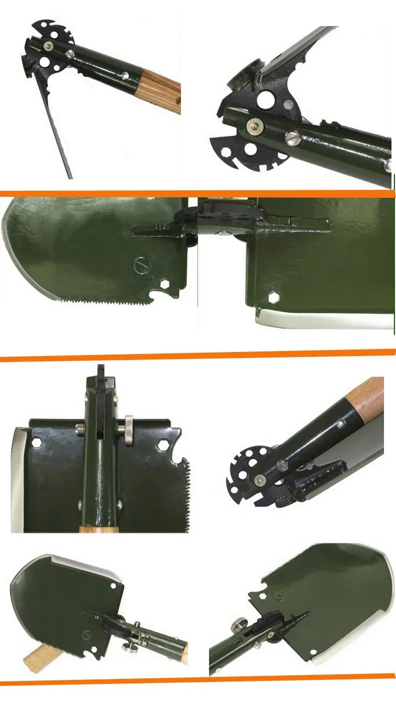 2022 Chinese Military Shovel Folding Portable Wjq-308 Multifunctional ...