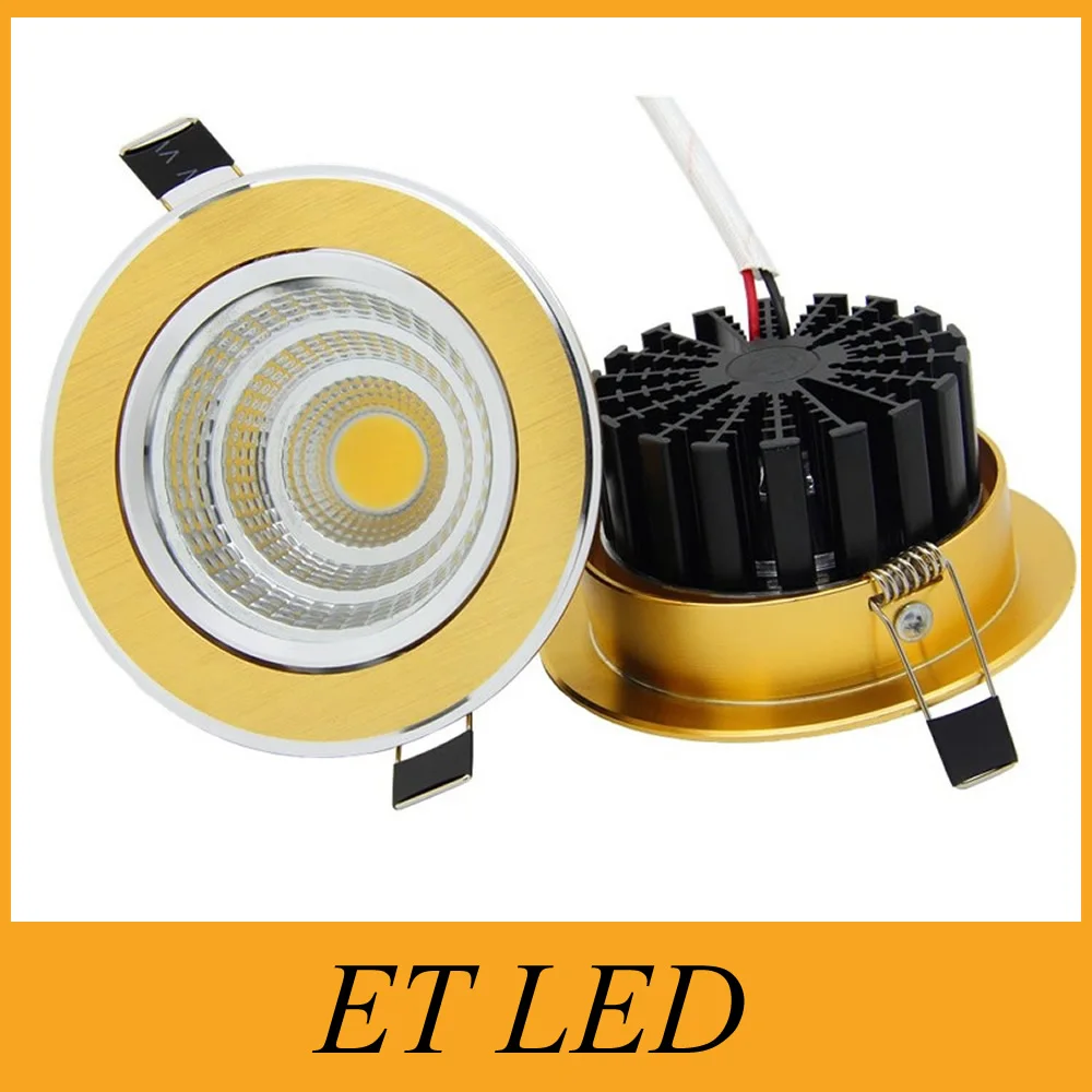 Luxury Gold Downlight 7W 9W 12W 15W 18W 20W Recessed LED Spot Light ...
