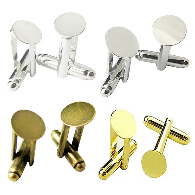 Beadsnice men cufflink backs flat cufflink blanks with a glue pad ...