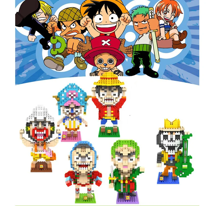 One Piece Luffy Going Merry LOZ Blocks Japanese Anime model toys ...