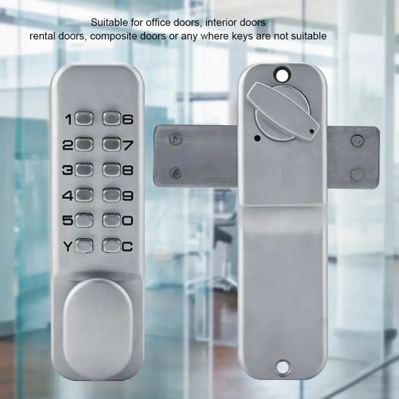 9 Digit Code Door Lock Zinc Alloy Combination Cam Door Lock Smart ...