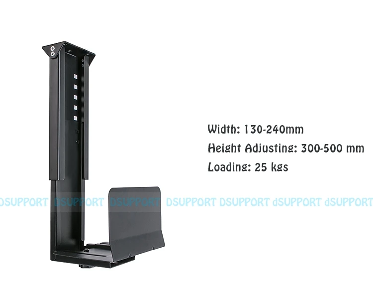Adjustable Universal Computer Holder - Wall-Mounted or Under-Desk CPU ...