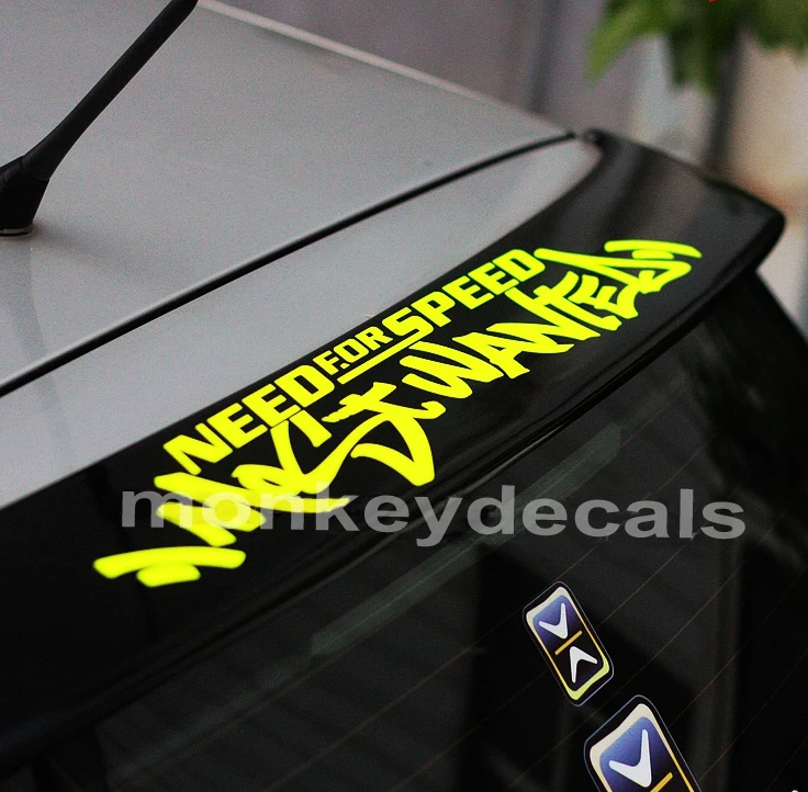 Car styling windshield decal Need for speed most wanted 57cm x 9.7cm ...