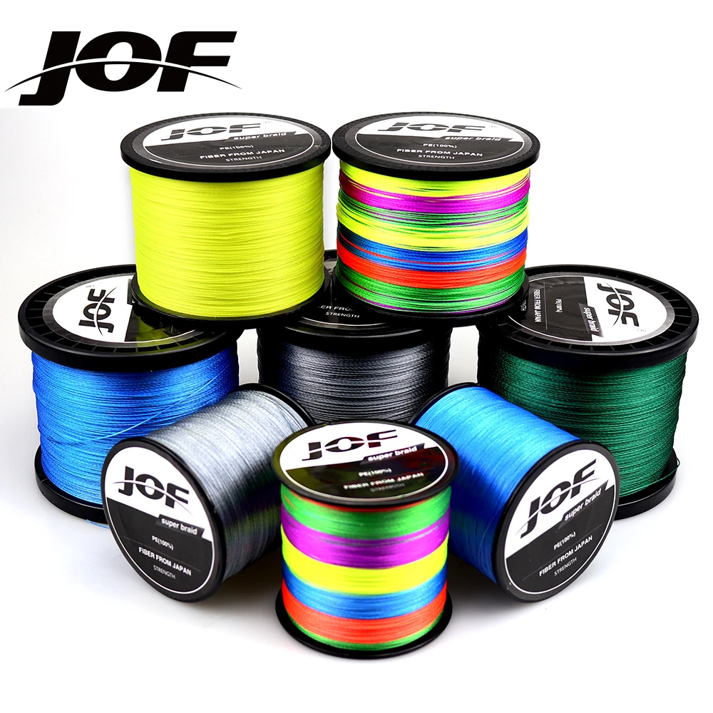 JOF 9 Strands 8 Strands 300M 500M 1000M PE Braided Wire Multifilament ...