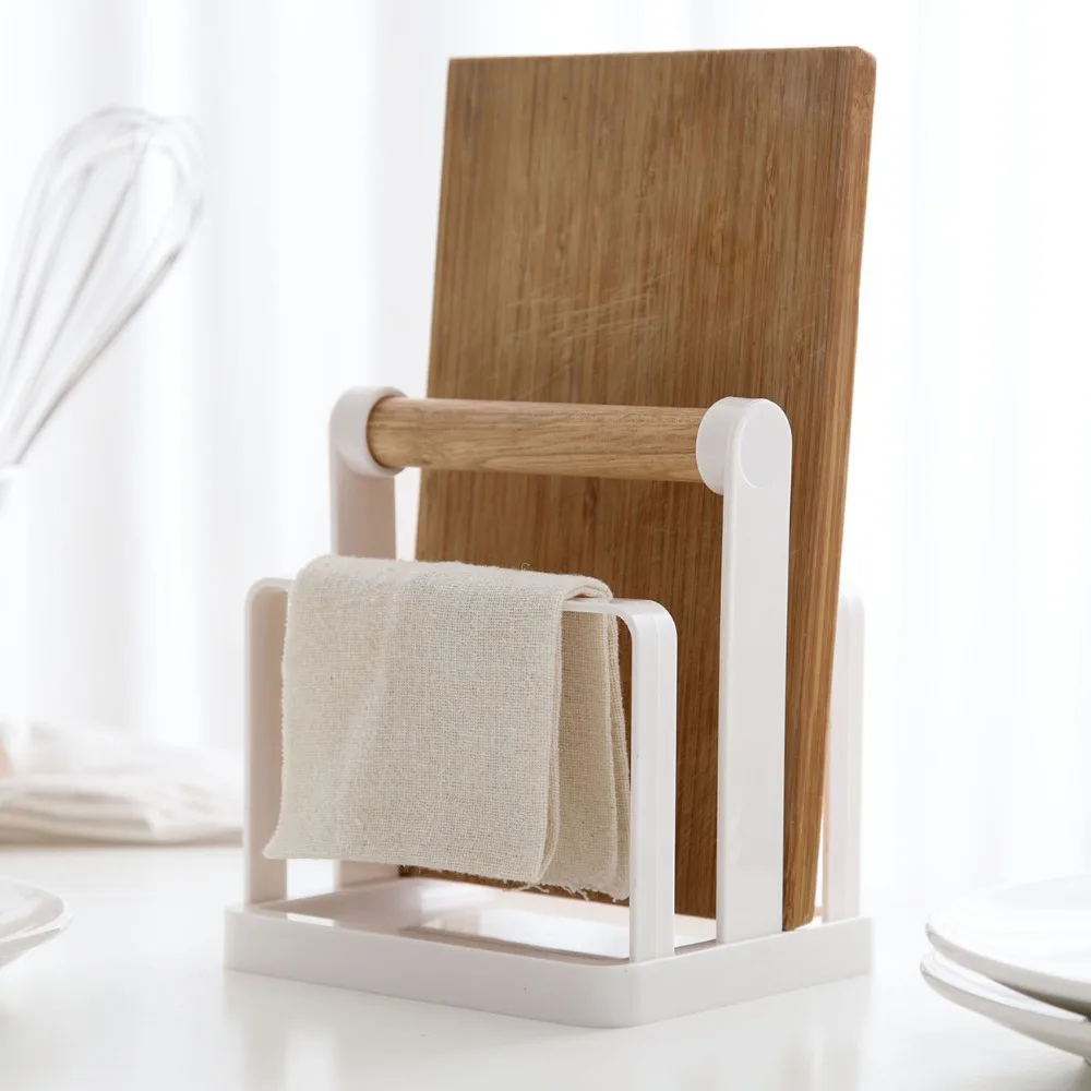 Kitchen Chopping Board Storage Racks Wiping Chopping Knife Pot Lid ...