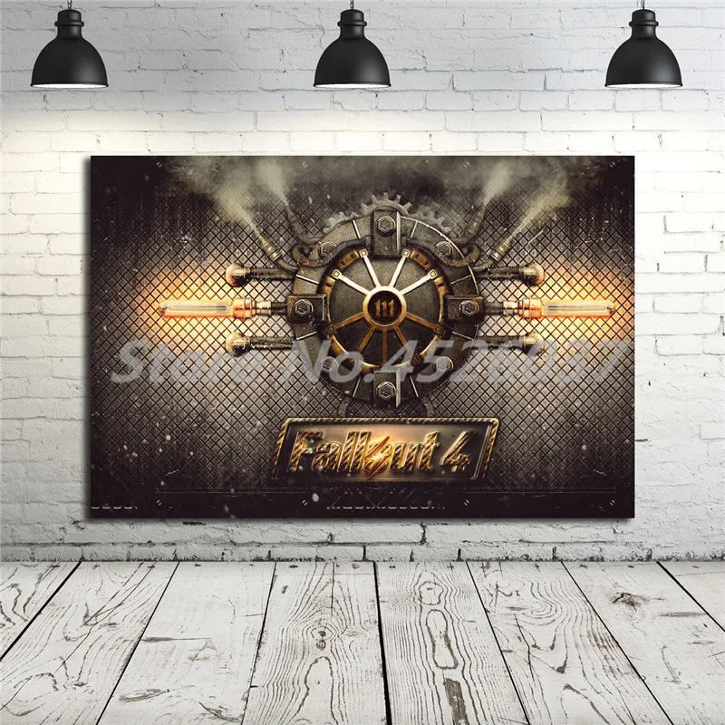 Fallout 4 Game Poster HD Canvas Art Painting Wall Pictures Artwork For ...