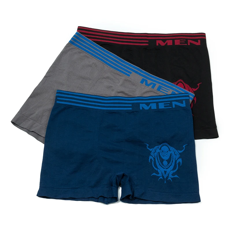 2017 New 3pcs European Men's Boxer Shorts Men Mens Underwear Polyester ...