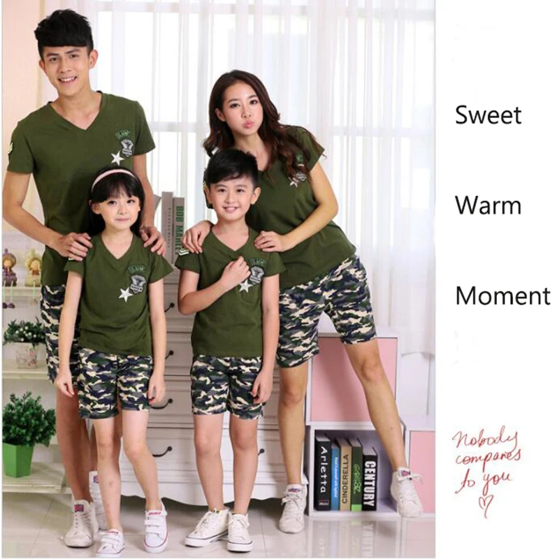 Familia ropa a juego madre hija familia ropa conjuntos verano t shirt ...