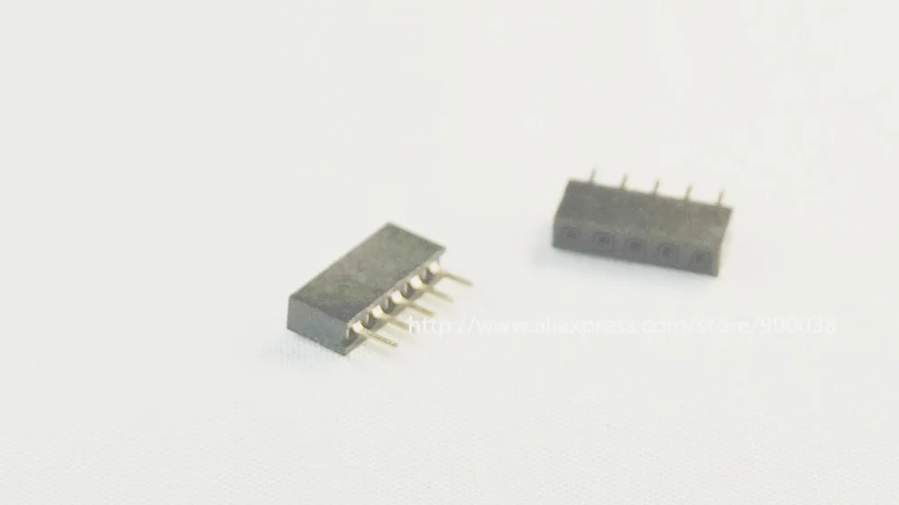 100pcs 1x5 P 5 Pin 2.0 mm PCB Female Header Pin Headers Single row ...