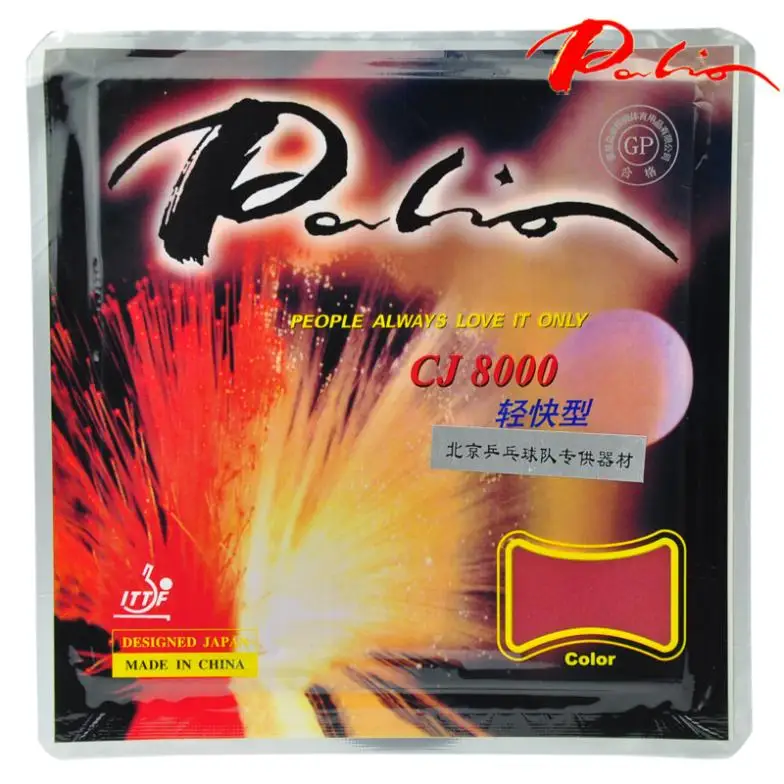 Palio Original CJ8000 C Table Tennis Rubber (Light & Quick) Pimples In ...