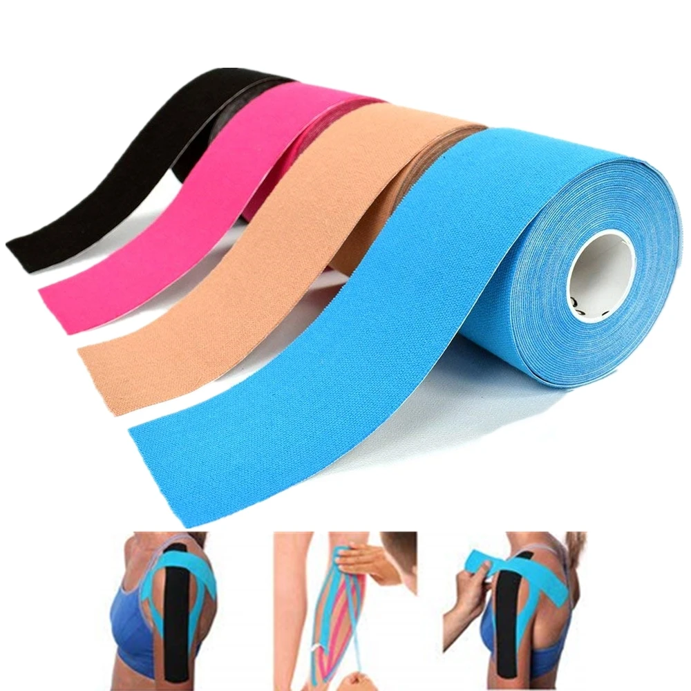 Kinesiology-Tape-Sport-Cotton-Elastic-Athletic-Taper-Knee-Elbow ...
