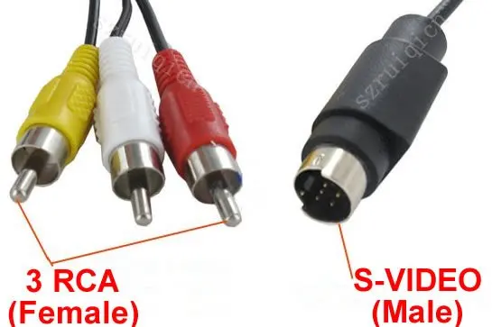 7 pin S VIDEO SVIDEO SVHS Plug to 3 RCA TV Cable 1.5m|cable equipment ...