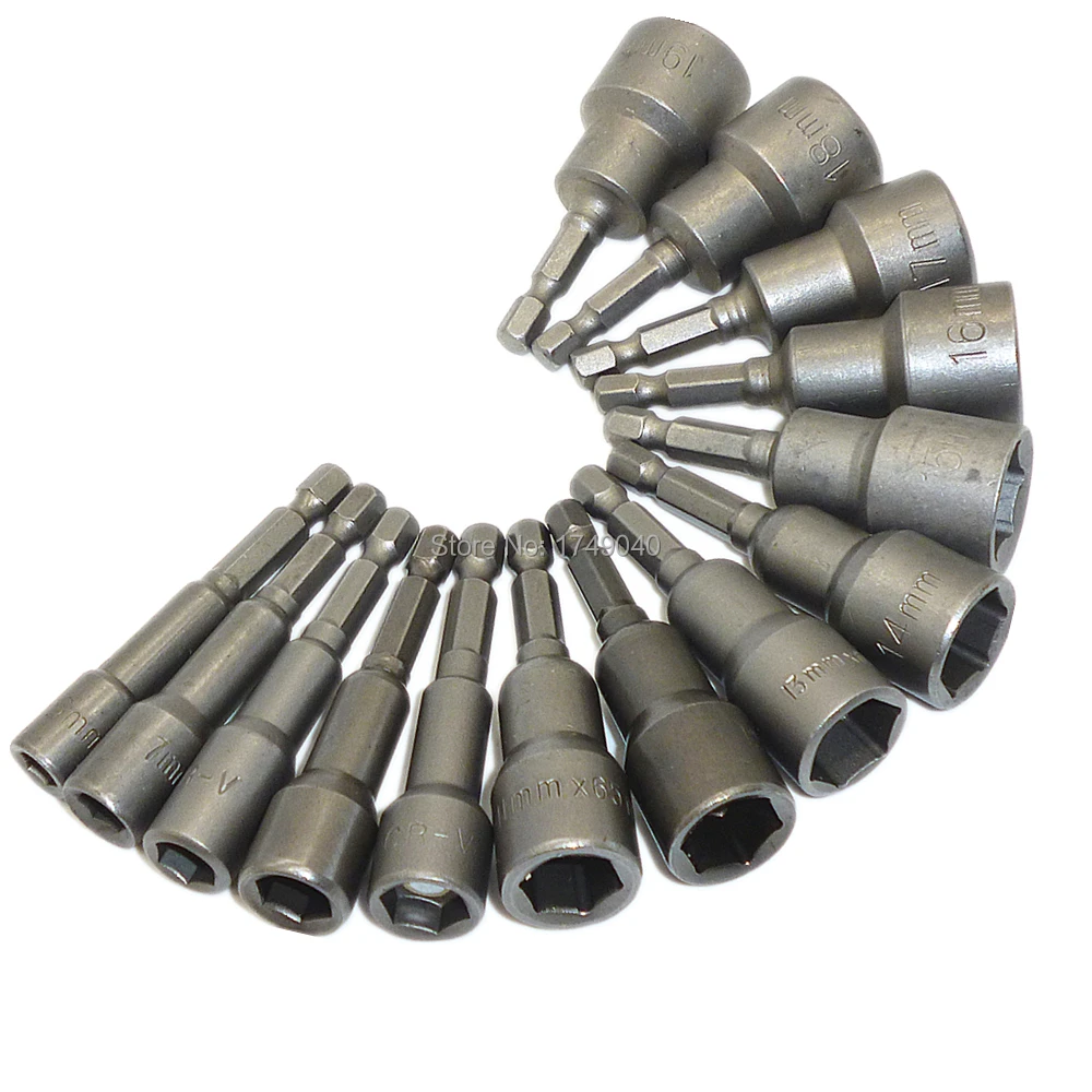 14 шт. Магнитная розетка 6 мм до 19 мм Профессиональный гайковерт набор ...