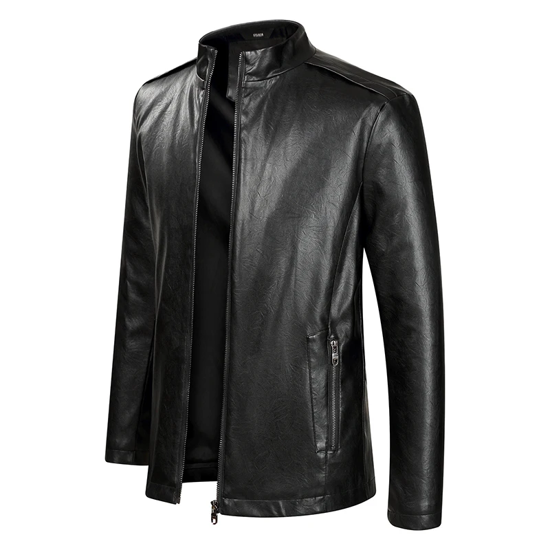 Plus size 10XL 8XL 6XL 5XL 2018 mens black biker Leather blazer Jackets ...