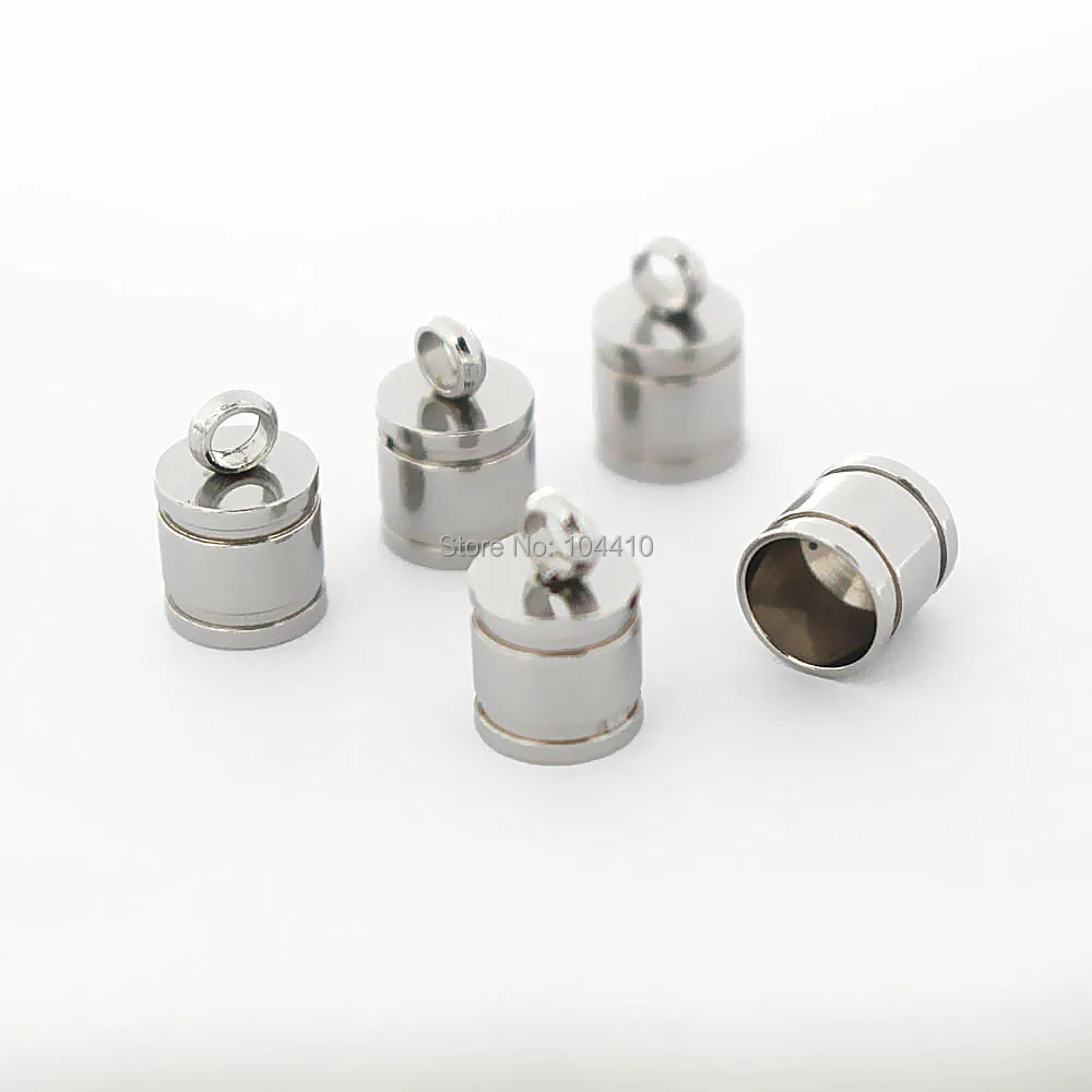 6-2mm-Stainless-Steel-Cord-Crimp-Ends-Caps-Connector-Connectors-Tube ...