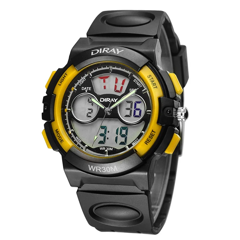 DIRAY-Luxury-Multi-Function-Dual-Display-Watch-Men-Watch-Waterproof ...