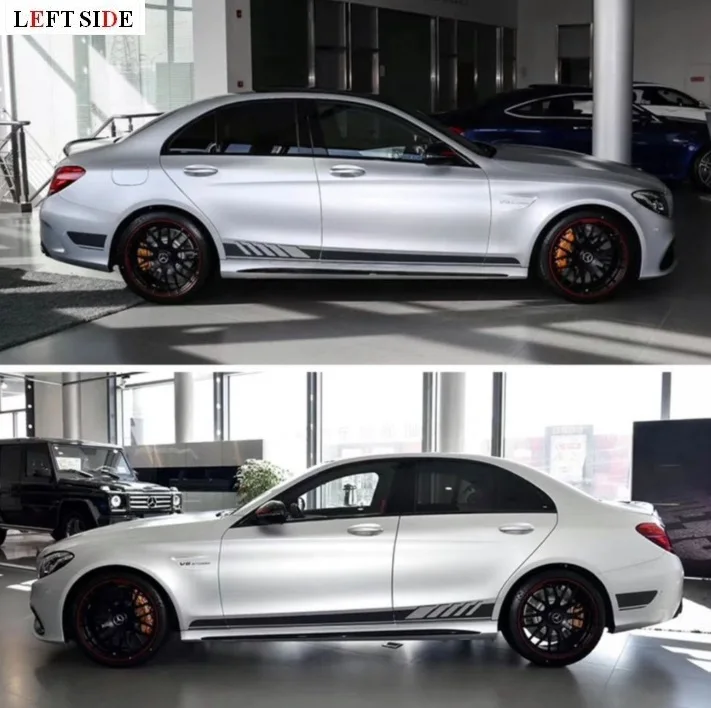 LEFT SIDE Car Stickers DIY Waterproof Car Styling Side Skirt Modified ...