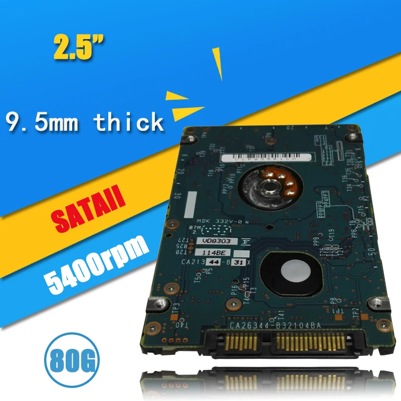 Um ++++ 80 GB HDD de 2.5 "SATA HDD 80 GB 5400 RPM de 80 gb sata hdd 2.5 ...