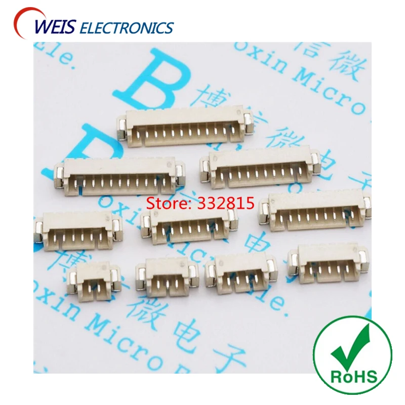 20PCS 1.25mm connnector JST female socket SMD connectors right angle ...