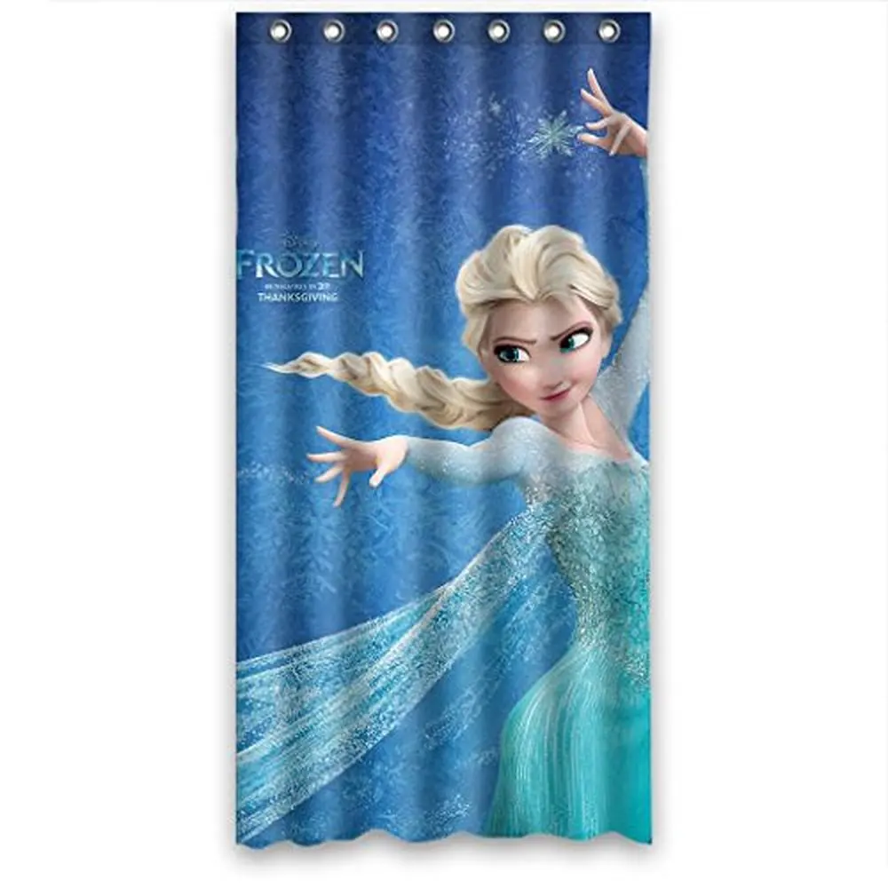 Cartoon Frozen Fabric Bath Shower Curtain 36 X 72 Inch In Shower