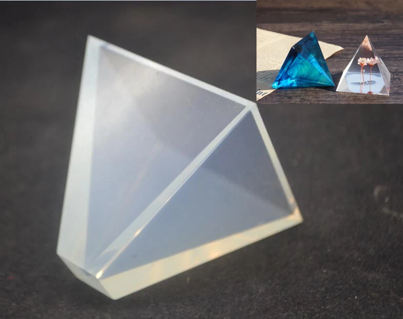 1pcs 5cm Pyramid Triangle Fashion Silicone Mould Diy Resin Decorative ...