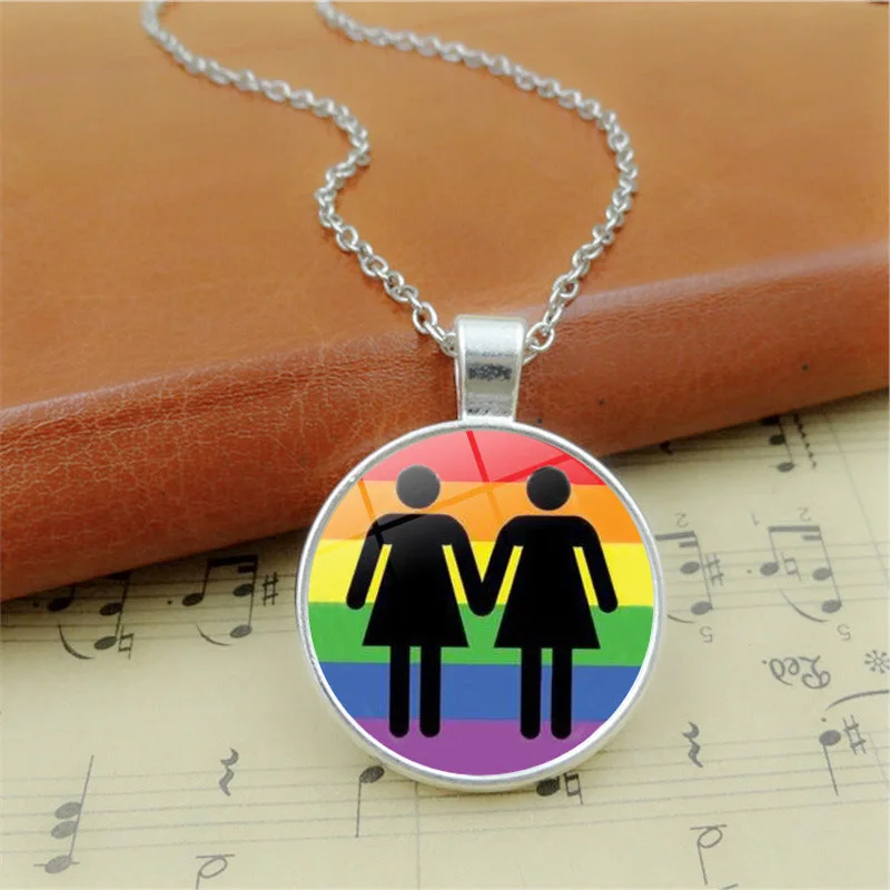 LGBT Gay Pride Chain Pendant Necklace (Various Designs) - Queerks™