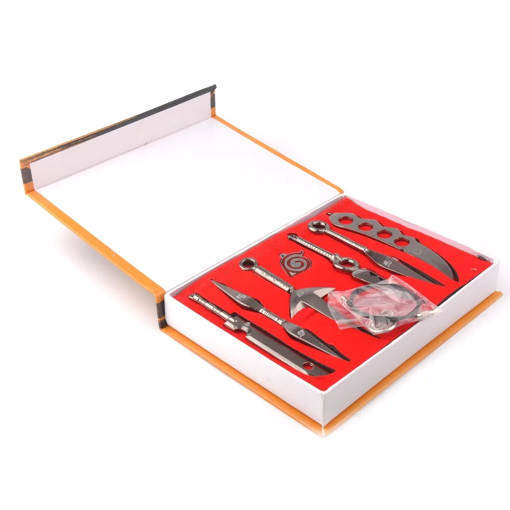 7 Pcs Hatake Kakashi Deidara Kunai Shuriken Sword Kunai Knife Set ...
