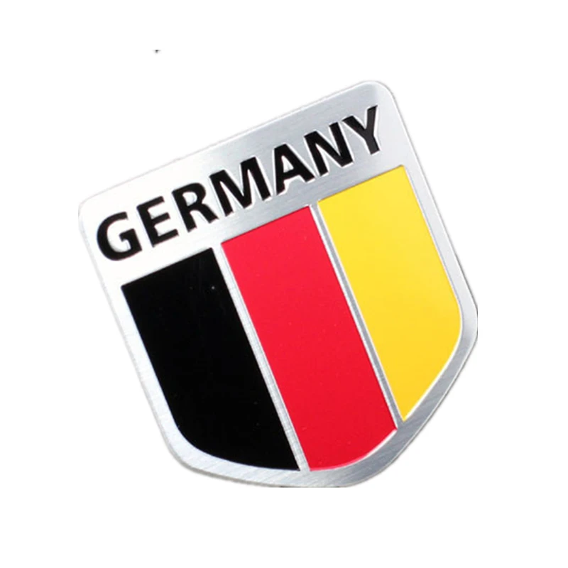 Deutschland Flag Decal 3D Solid Car Decorate Germany Metal Nameplate ...