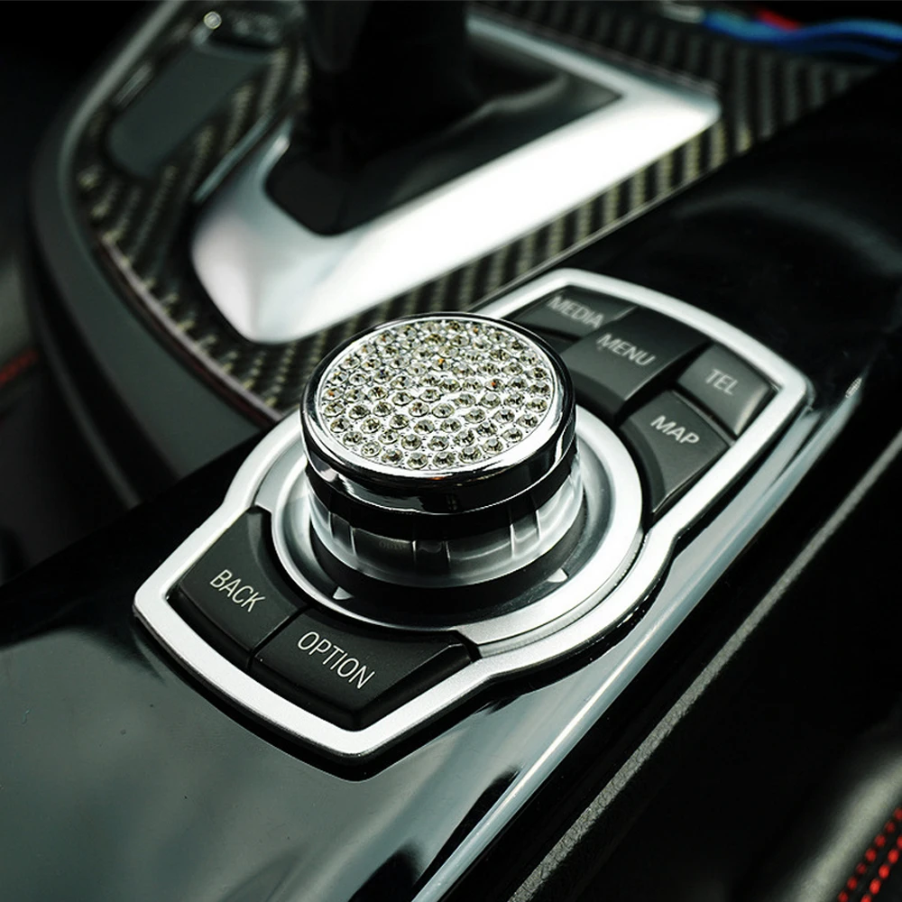 Car-Interior-Multimedia-Buttons-Cover-Molding-Trim-For-BMW-1-3-4-5-7 ...