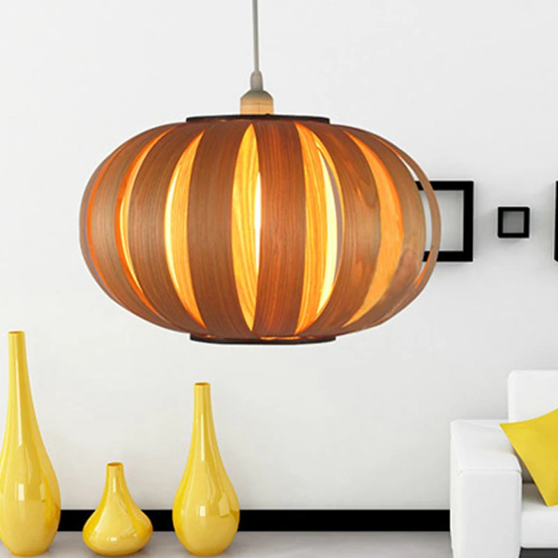 Southeast Asian style Pendant Lights veneer lamp living room restaurant ...