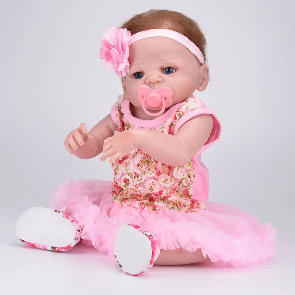 55cm Reborn Bebe Full Body Silicone Reborn Dolls Princess Babies Alive ...