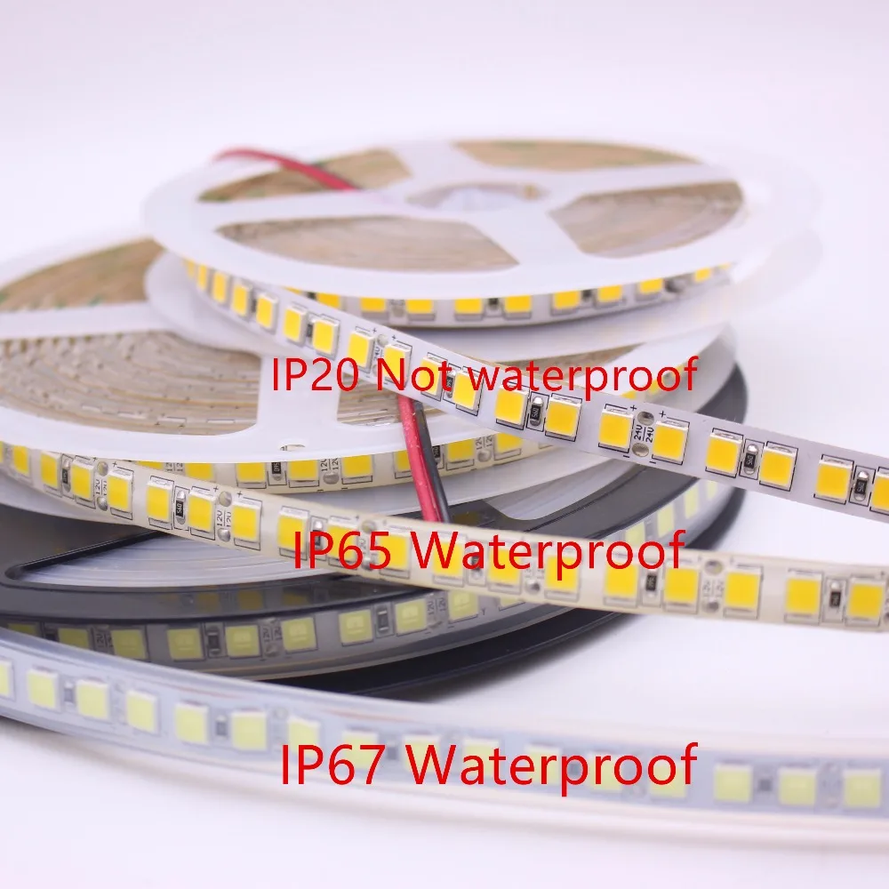 12V 24V 5m 5054 LED Strip Light 120LEDs/M Non Waterproof NW 4000K White ...
