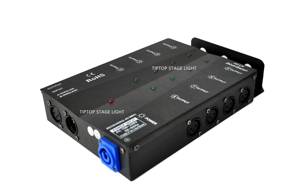 8 Branchs Professional DMX Distributor | Tiptoplight