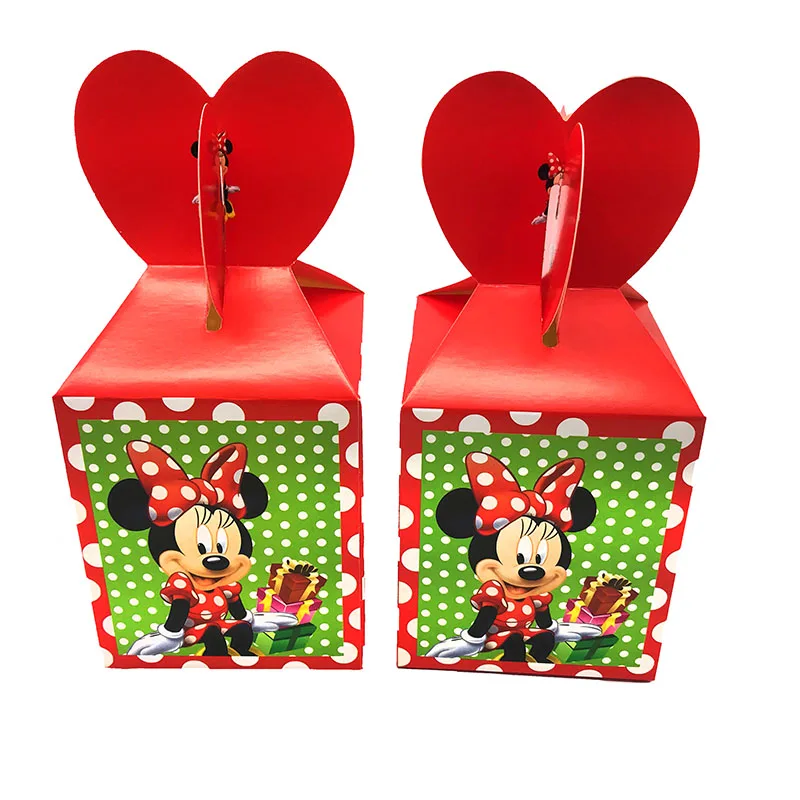 12pcs/lot Minnie Mouse theme candy boxes Minnie Mouse theme birthday ...