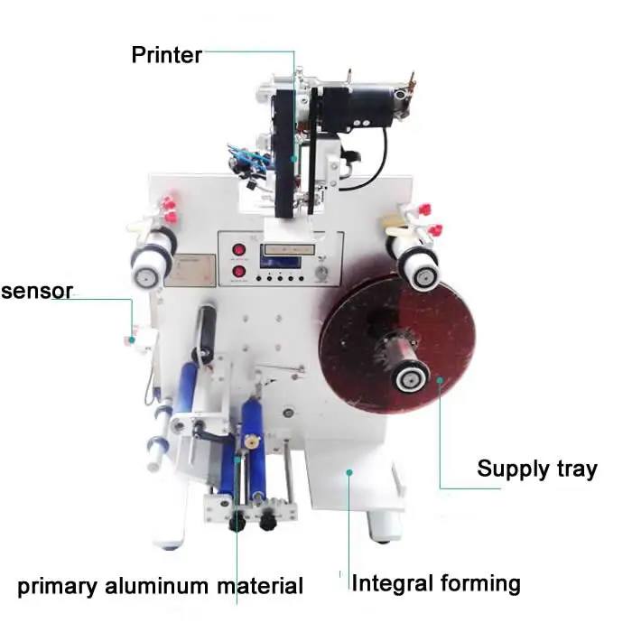 LT130 automatic circular labeling machine round bottle label sticker ...