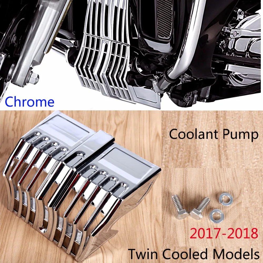 Chrome-Lower-Coolant-Pump-Accent-Cover-For-Harley-Touring-2017-2018 ...