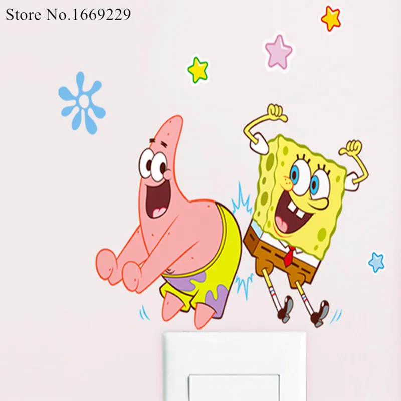 Y Animales Zoo Mundo Submarino De Dibujos Animados Bob Esponja Flores ...