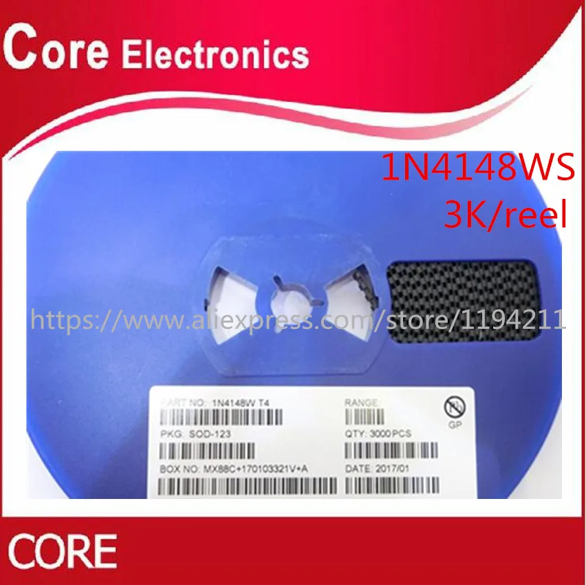 3000ピース/ロットIN4148WS IN4148 smd 0805 1N4148WS 1N4148 SOD323新|ダイオード ...