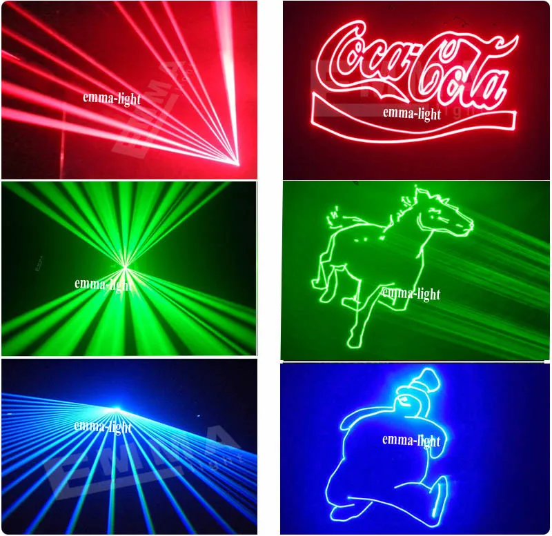 4W rgb laser beam&animation programmable club laser lights with SD card ...