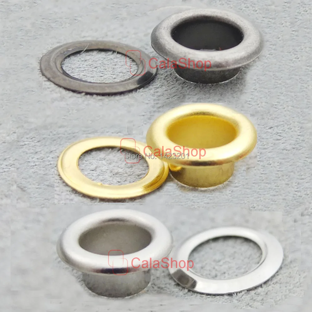 200 Pcs / Lot 8mm 3/8" Grommet Eyelets Canvas Clothes Bags Self Backing ...