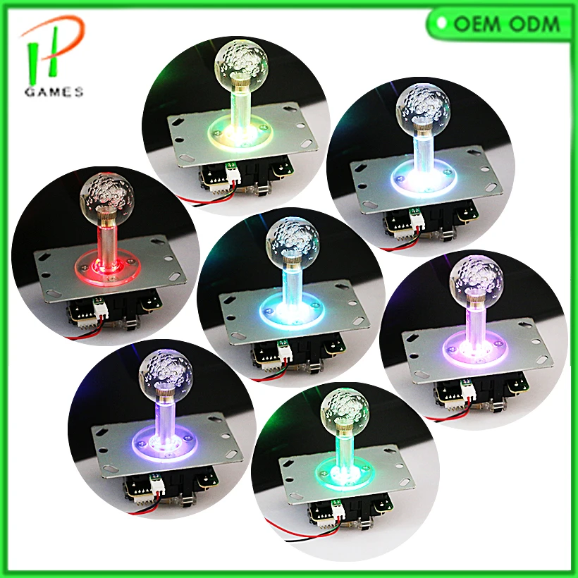 12V LED Joystick with Crystal Babble ball top 7colors Illuminated ...